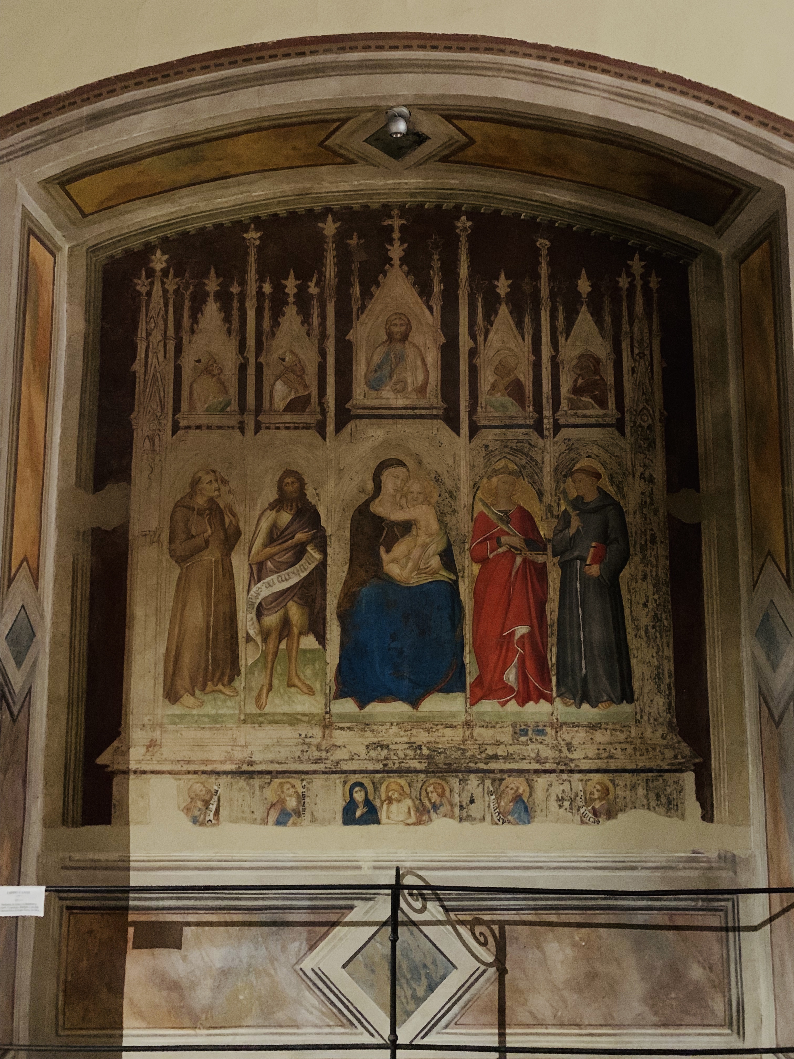 Lippo Vanni, « Madonna in trono col Bambino e i Santi Francesco ...