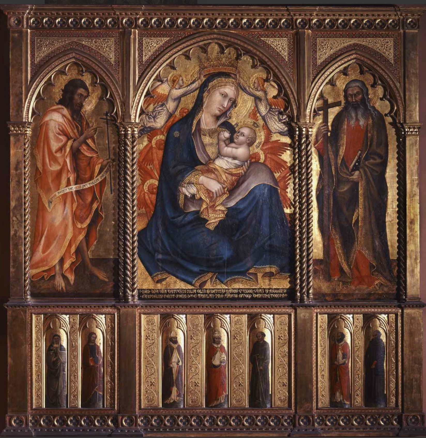 Taddeo di Bartolo, « Virgin and Child with St John the Baptist and St ...